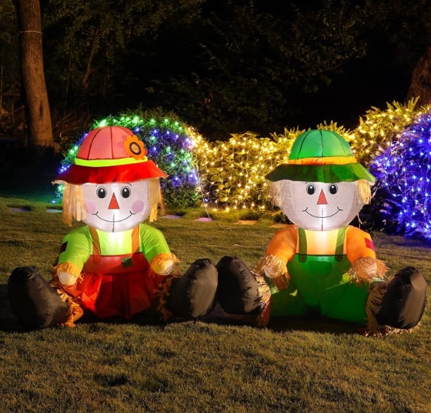 Fall Inflatable Scarecrow Couple! - Home of The Humble Warrior