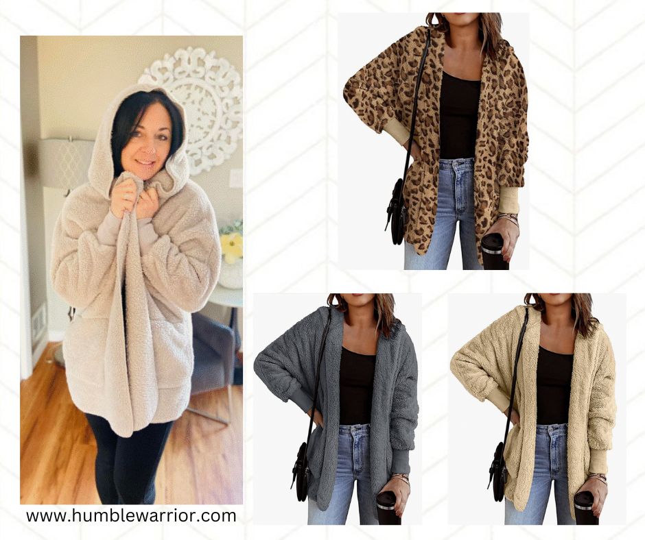 fuzzy fleece hooded jacket! - Home of The Humble Warrior