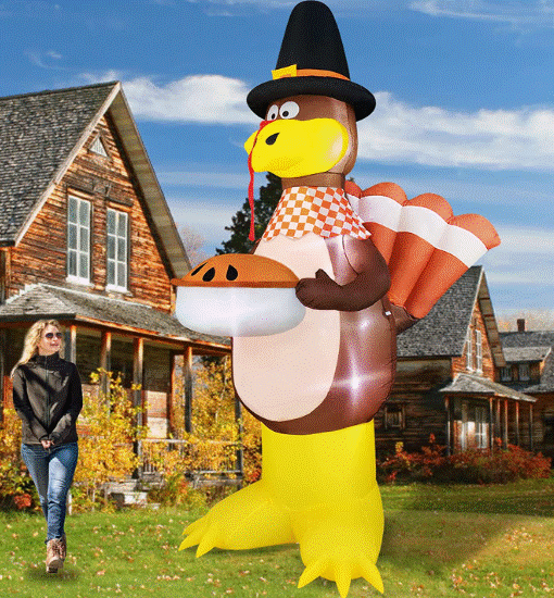 Thanksgiving 12FT Inflatable Turkey! - Home of The Humble Warrior