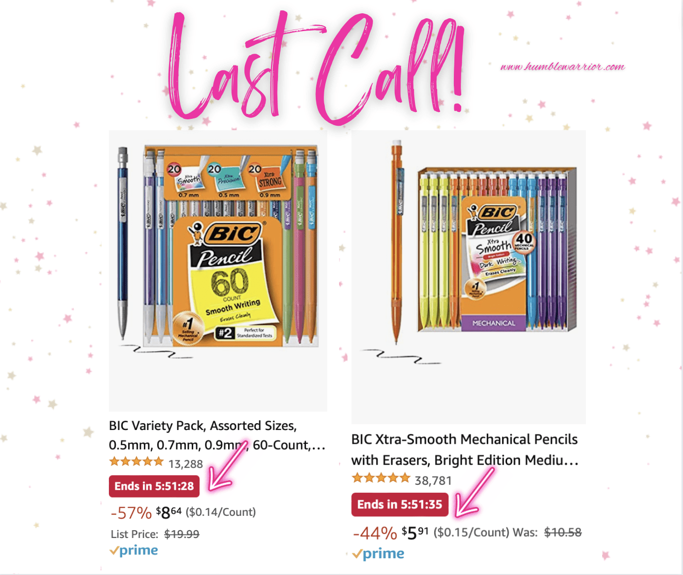 Bic Pencils - Last Call! - Home of The Humble Warrior