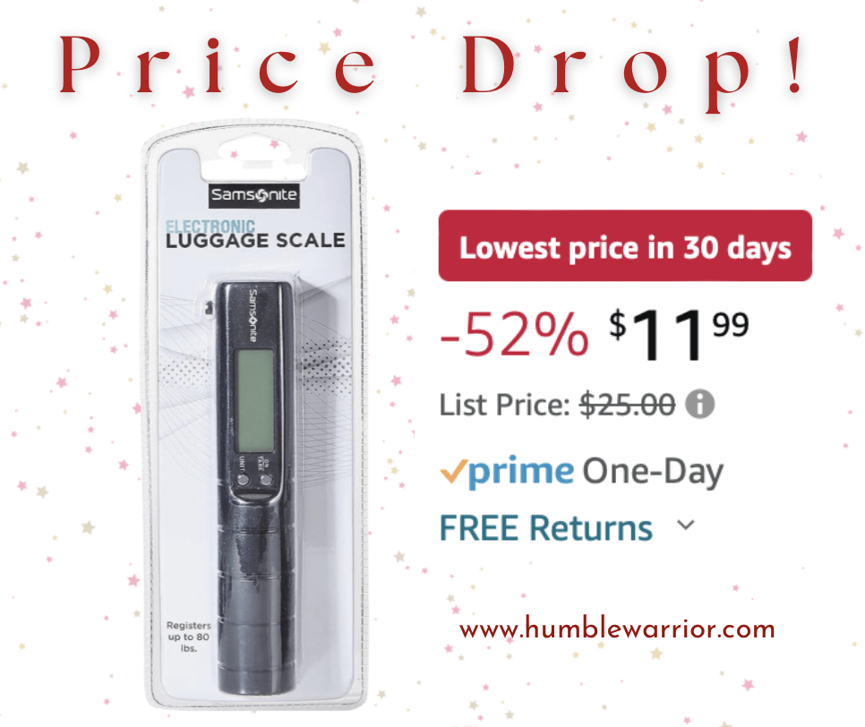 Samsonite Electronic Scale! - Home of The Humble Warrior