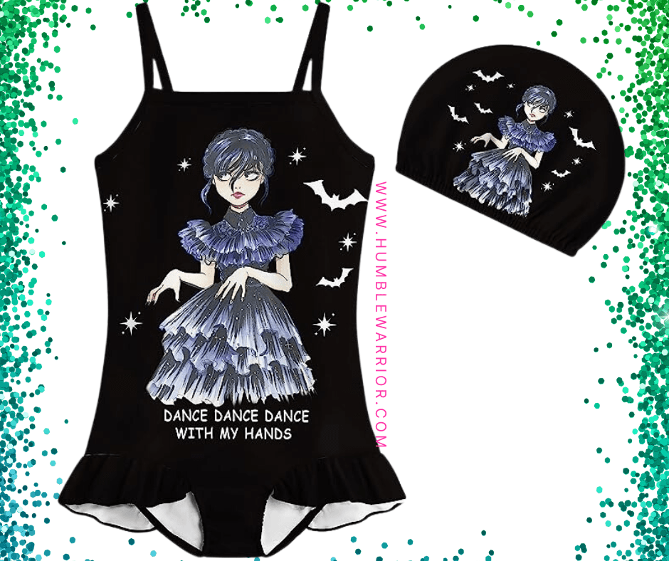 Bostetion Wednesday Addams Bathing Suit! - Home of The Humble Warrior