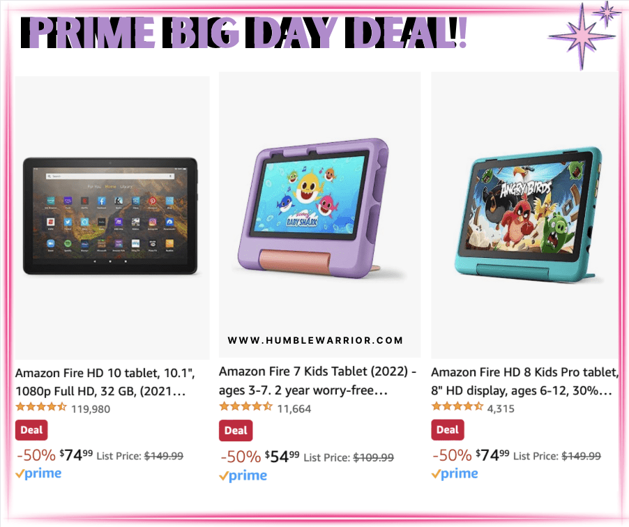 Amazon Fire Tablets For the Whole Family! - Home of The Humble Warrior