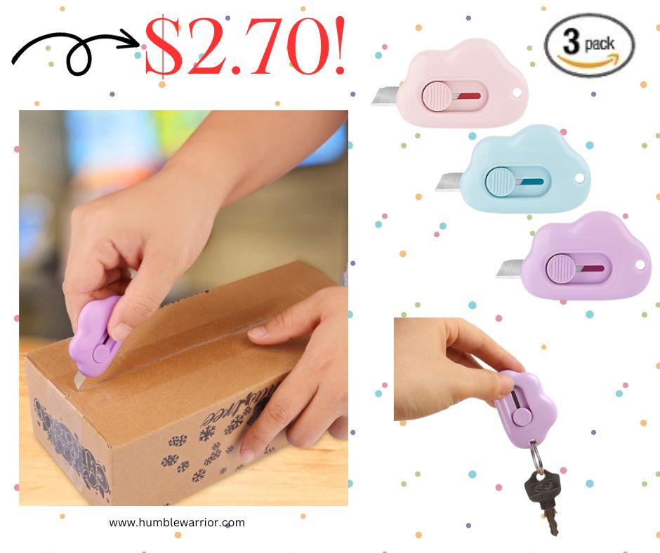 3 Pack Retractable Mini Box cutters! - Home of The Humble Warrior
