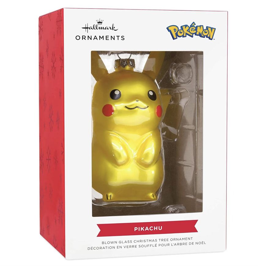 Hallmark Pokémon Pikachu Blown Glass Christmas Ornament - Home of The ...