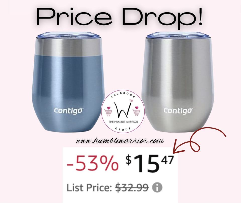 Contigo River North Stainless Steel Wine Tumbler with Spill-Proof Lid ...