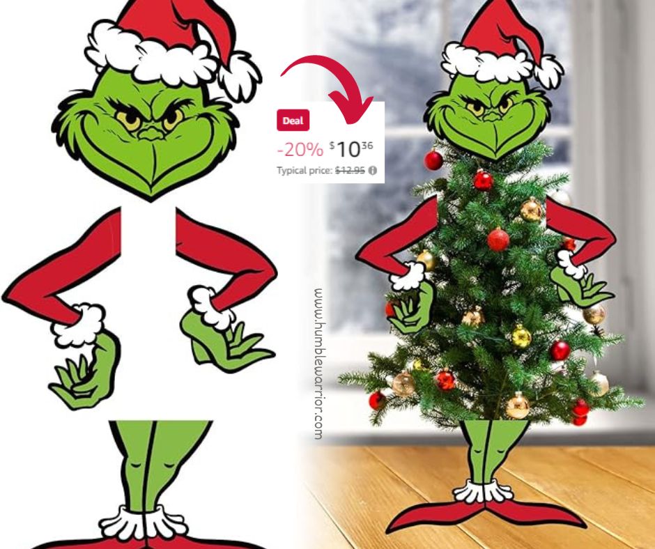 Grinch Christmas Tree Topper - Home of The Humble Warrior