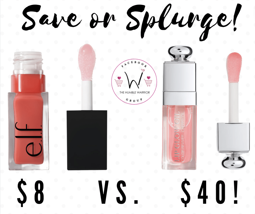 ELF vs DIOR Lip Oil Splurge! - Home of The Humble Warrior