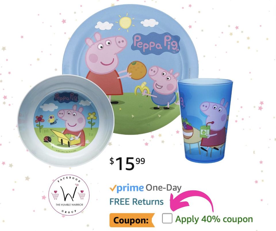 Zak Designs Peppa Pig Kids Dinnerware set - Home of The Humble Warrior