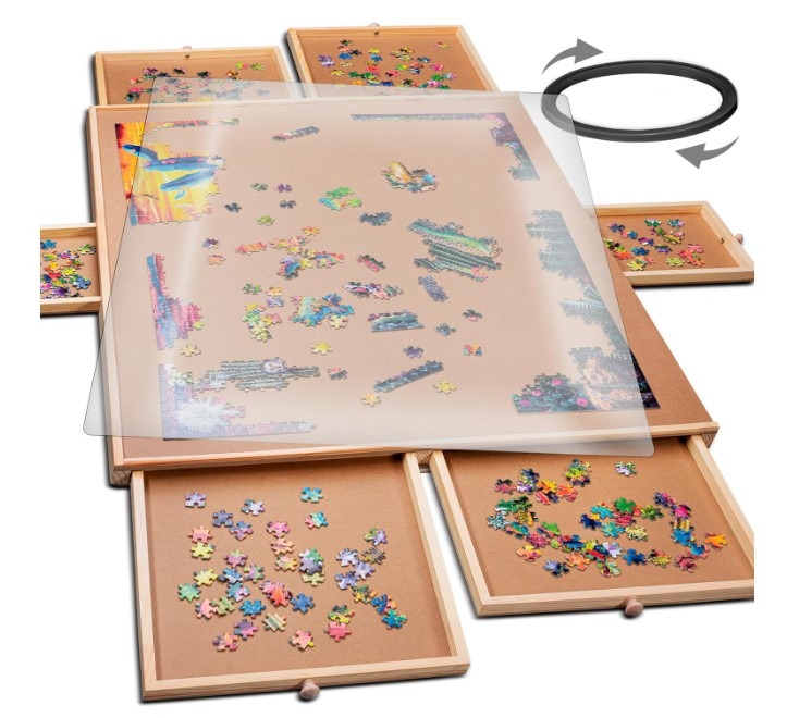1500 Piece Rotating Wooden Jigsaw Puzzle Table! - Home of The Humble ...