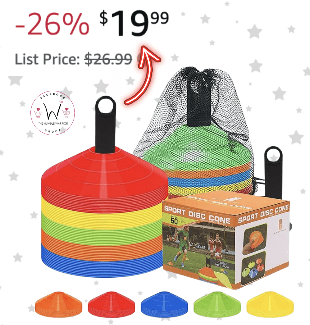 The Brooman 50-Pack Soccer Disc Cones for Training! - Home of The ...