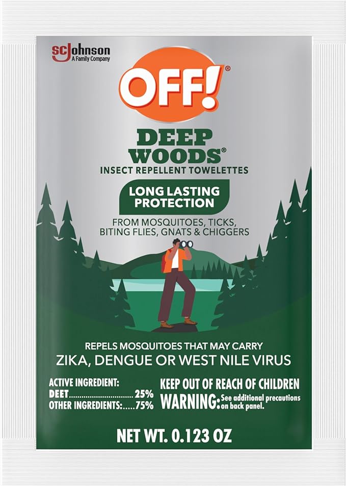 OFF! Deep Woods Mosquito and Insect Repellent Wipes - Home of The ...