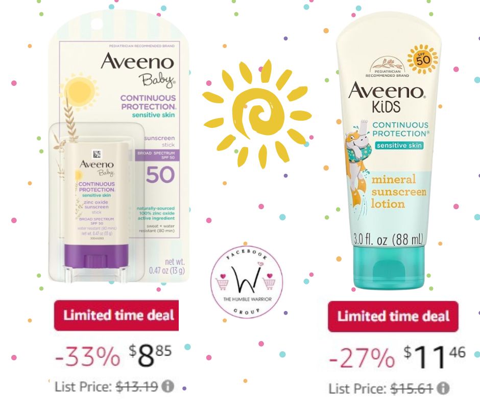 Aveeno Sunscreen for kids! - Home of The Humble Warrior