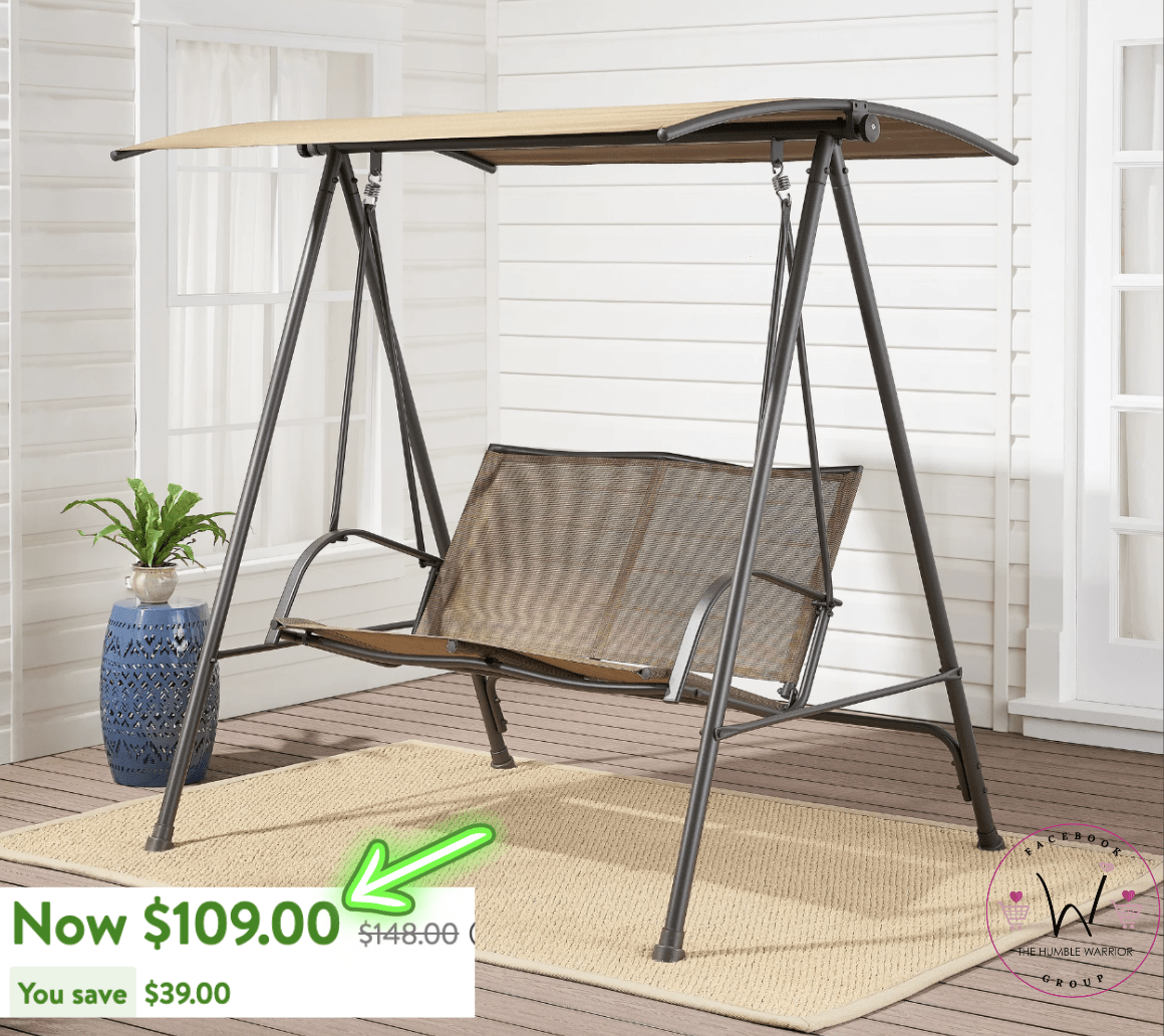 Mainstays Albany Lane 2-Seat Steel Canopy Porch Swing! - Home of The ...