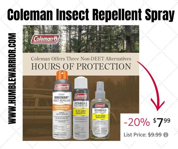 Coleman Insect Repellent Spray - Home of The Humble Warrior