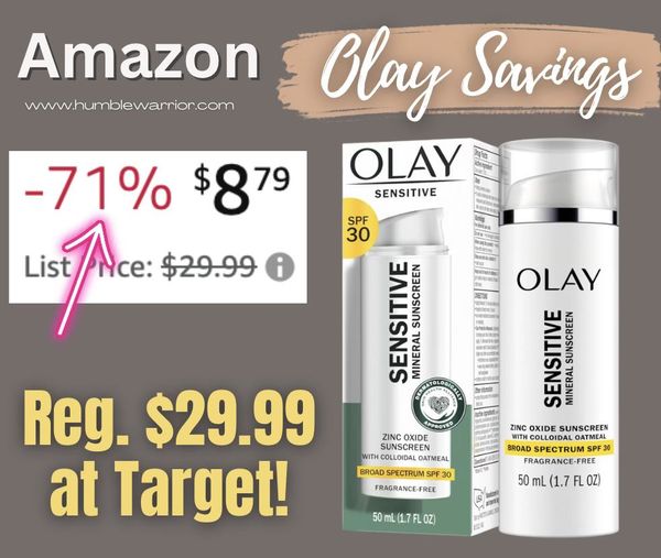 Olay Sensitive Mineral Sunscreen Zinc Oxide Sunscreen - Home of The ...