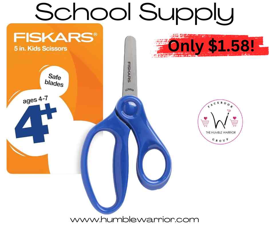 Fiskars 5" Blunt-Tip Scissors for Kids - Home of The Humble Warrior