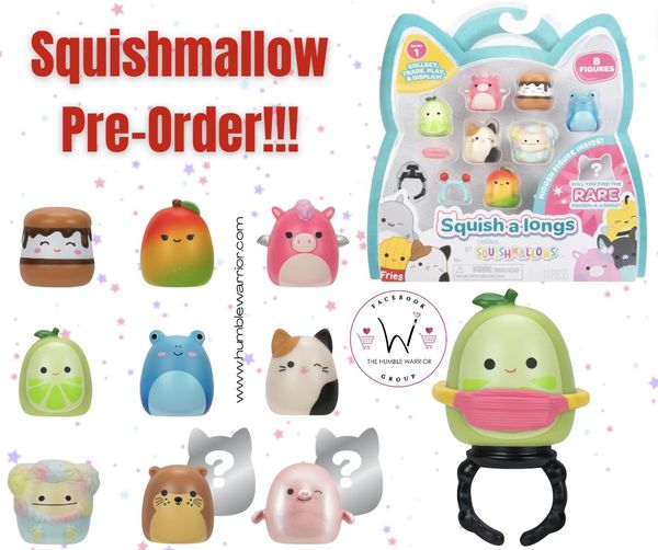 8 Pack - Series 1 Mini-Squish with 2 Accessories, Ring, and Collector’s ...