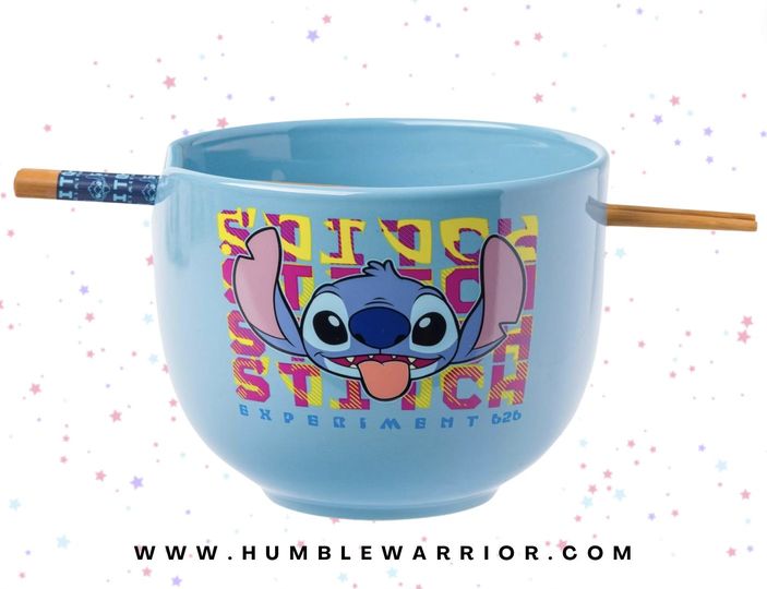 Silver Buffalo Disney Lilo and Stitch ramen noodle / rice bowl - Home ...