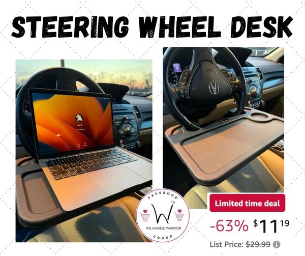 EcoNour Steering Wheel desk - Home of The Humble Warrior