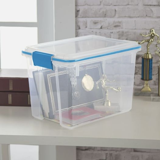 Sterilite 20 Quart Clear Gasket Boxes - Home of The Humble Warrior