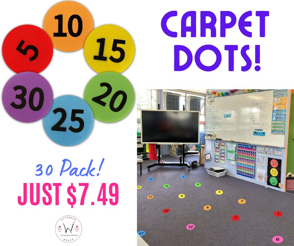 carpet dots for the classroom - Home of The Humble Warrior