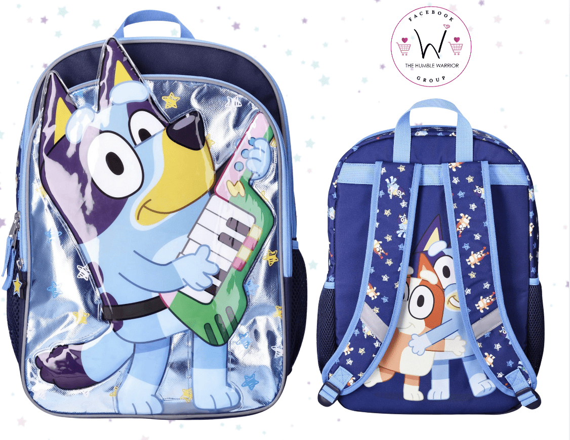 Bluey Rockstar 17" Backpack! - Home of The Humble Warrior